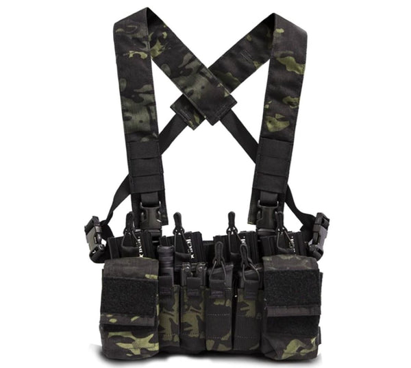 D3 Universal Chest Rig with 223 / 308 pouches – DLP Tactical