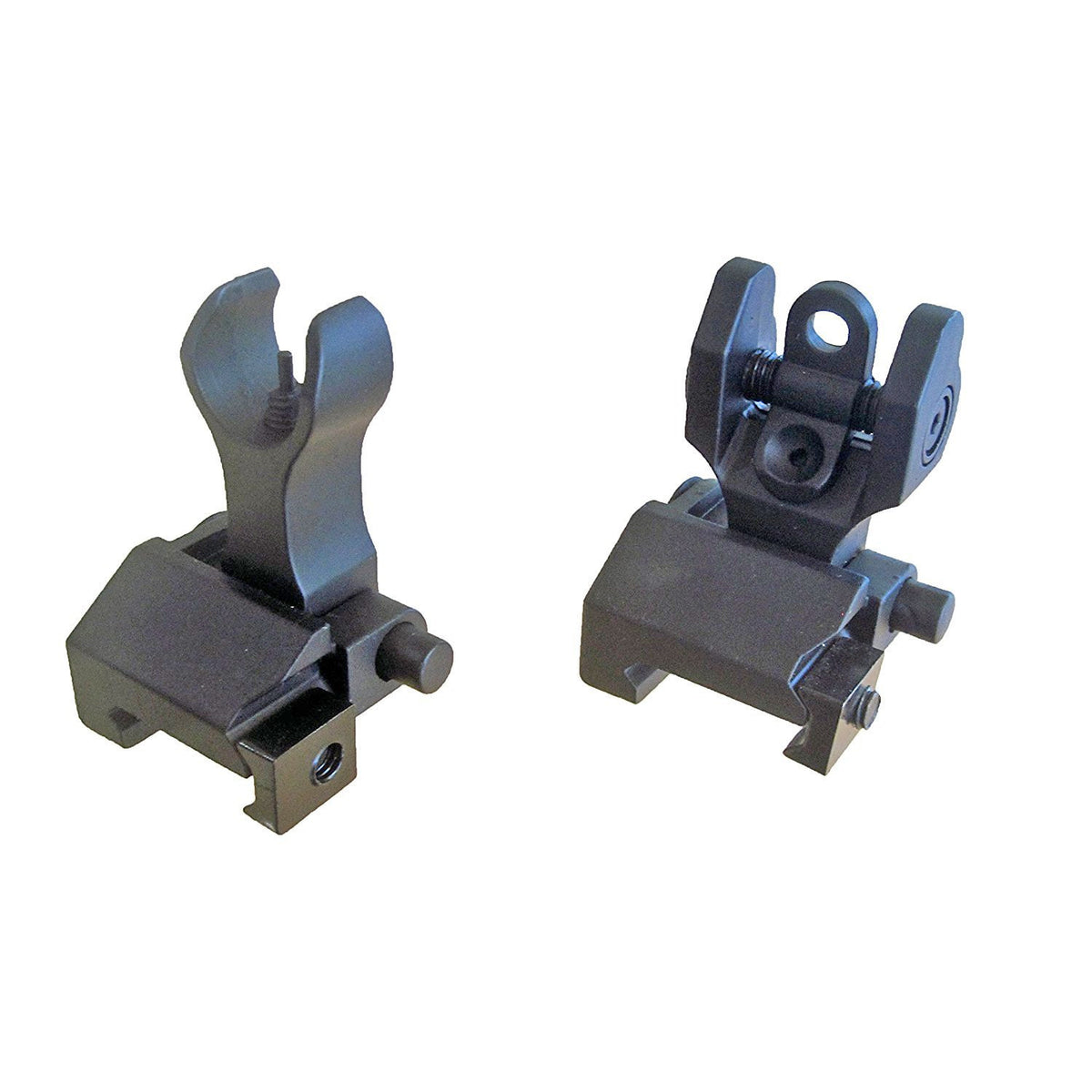 Spartan Metal Folding Front & Rear BUIS Iron Sight Set – DLP Tactical