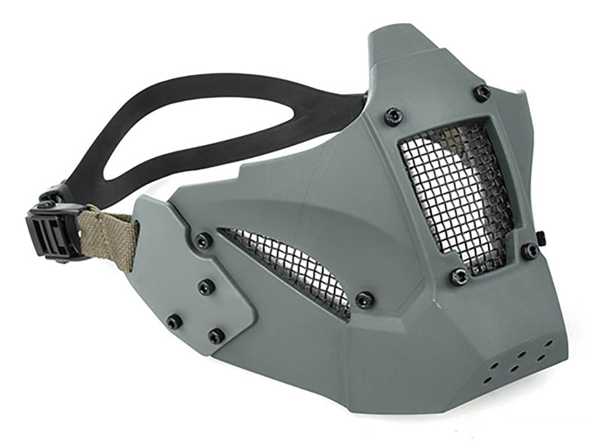 DLP Tactical Quick Release Mesh Steel Face Mask for ARC Rail Equipped